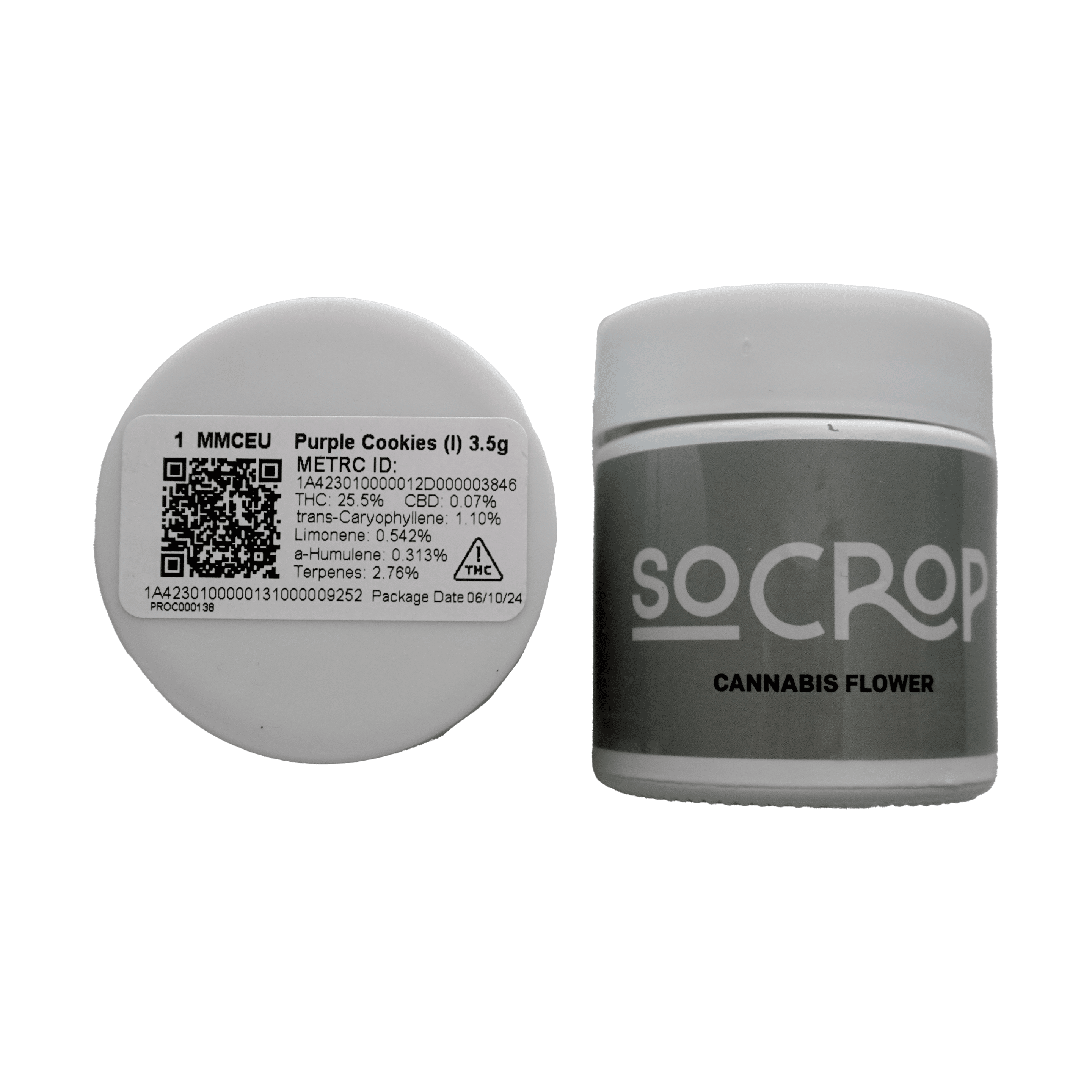 3.5Gram SC Purple Cookies | Cream Cannabis Company - Pearl Mississippi ...